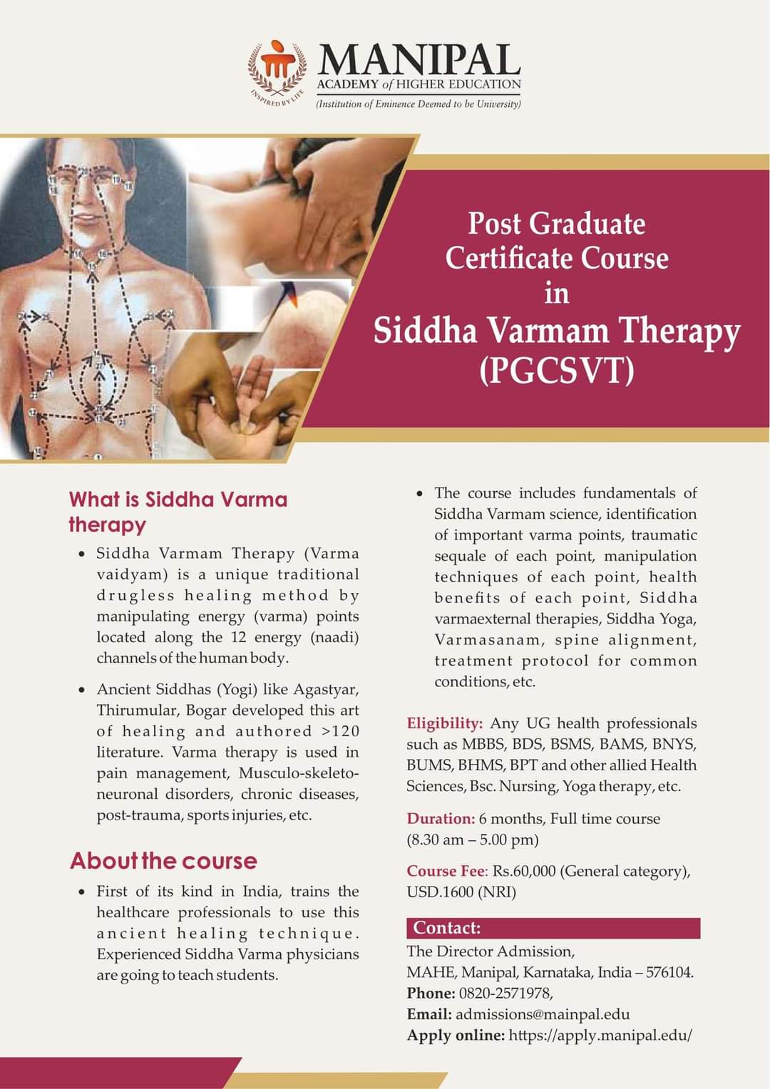 Varma Therapy in Siddha Medicine | Healing Through Vital Point Manipulation